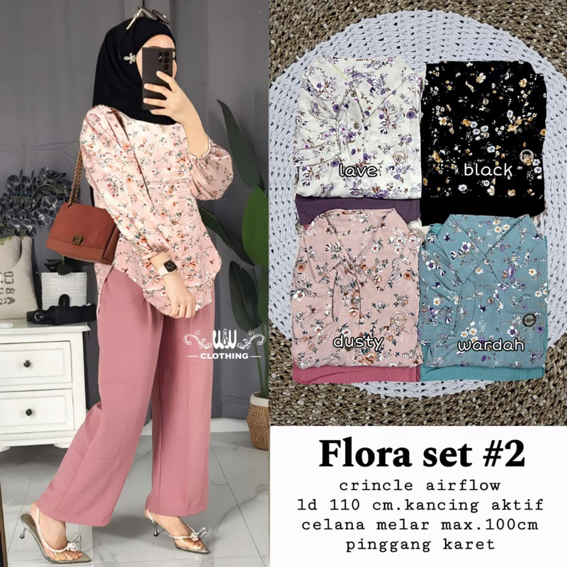 Flora SET 2 • FLORA SET 3 ORI BY WW CLOTHING | Shopee Malaysia