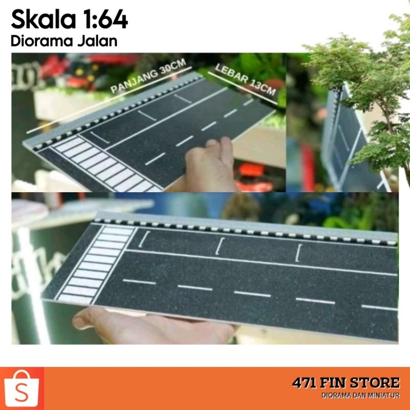 1:64 ROAD DIORAMA, Road for HotWheels cars and other 1:64 scale cars ...
