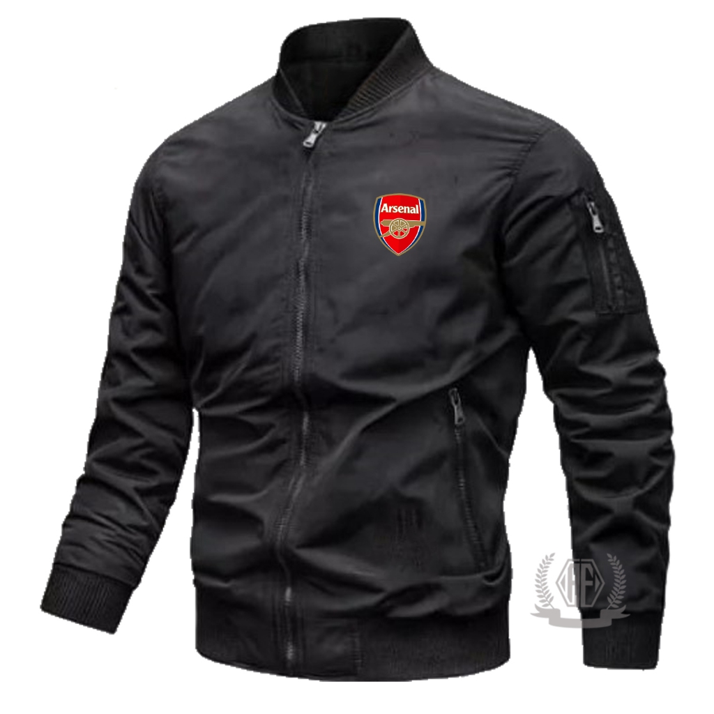 Adam FASHION ..Meriam LONDON Logo Motif Parachute Bomber Reversible ...