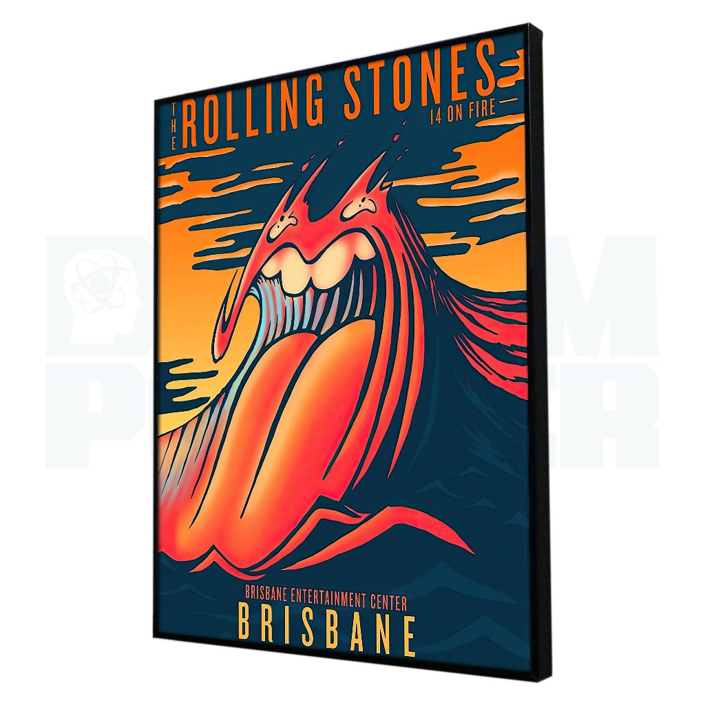 Poster Band Frameblock Size A3 30x40 cm | Rolling Stones Concert Poster ...