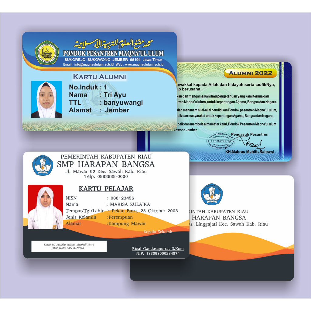 Print Student Cad Id Custom Member Pvc Material | Shopee Malaysia