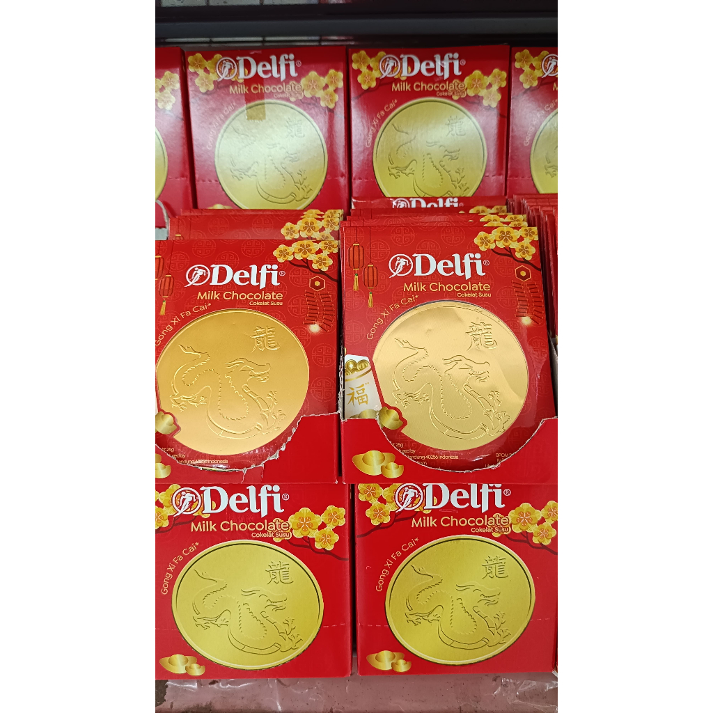 Chocolate Coin CNY Chinese New Year Delfi Milk Chocolate Milk Chocolate ...