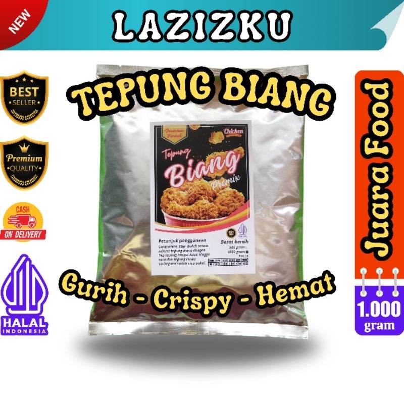 BIANG FLOUR premix fried chicken 1kg premium champion food crispy ...