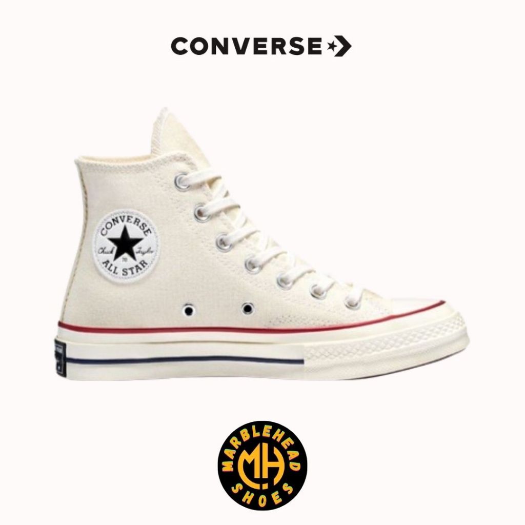 Converse Chuck Taylor 70S HI Parchment Egret Sneakers 100% Original ...