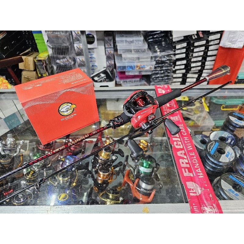 Bc Seahawk Bass Hunter And Samurai Fishing Rod Set 180cm 8-17lbs ...