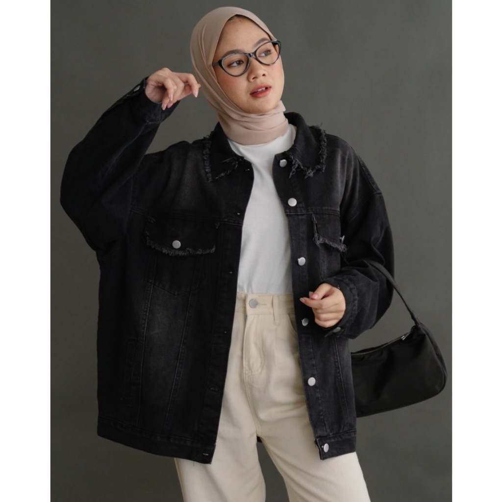 Best Selling!! WASYA DENIM JACKET Code 18 | Women's JACKET | Shopee ...