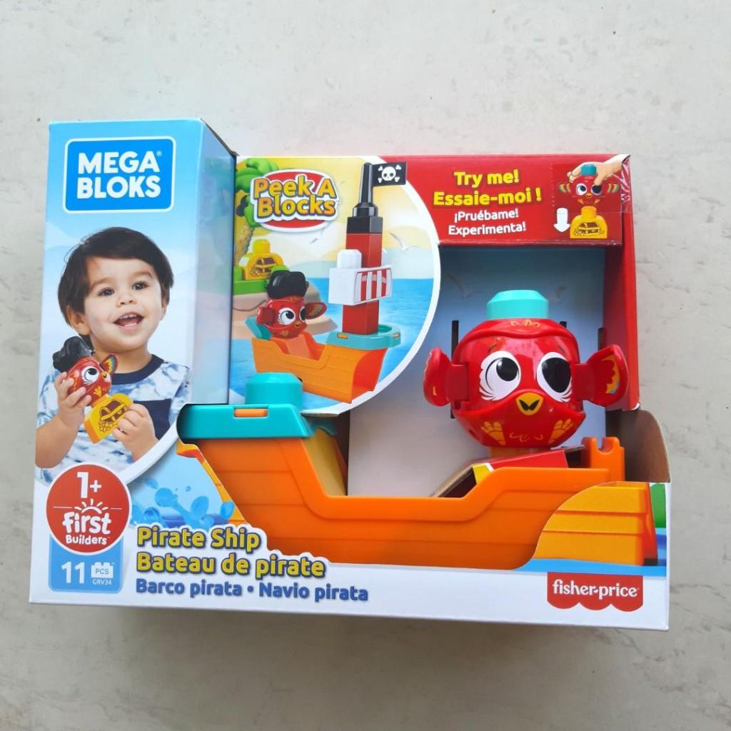 Mega blocks first builders pirate ship | Shopee Malaysia