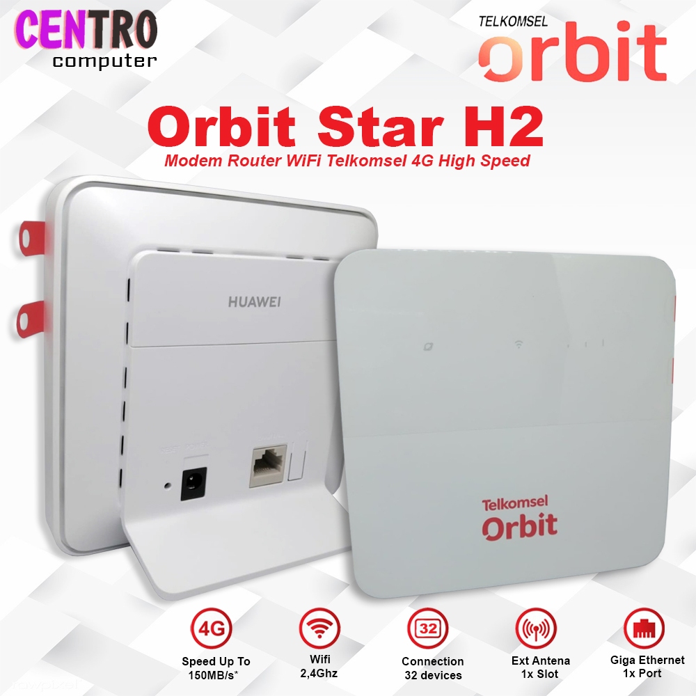 Orbit Star H2 Telkomsel 4G High Speed WiFi Router Modem | Shopee Malaysia