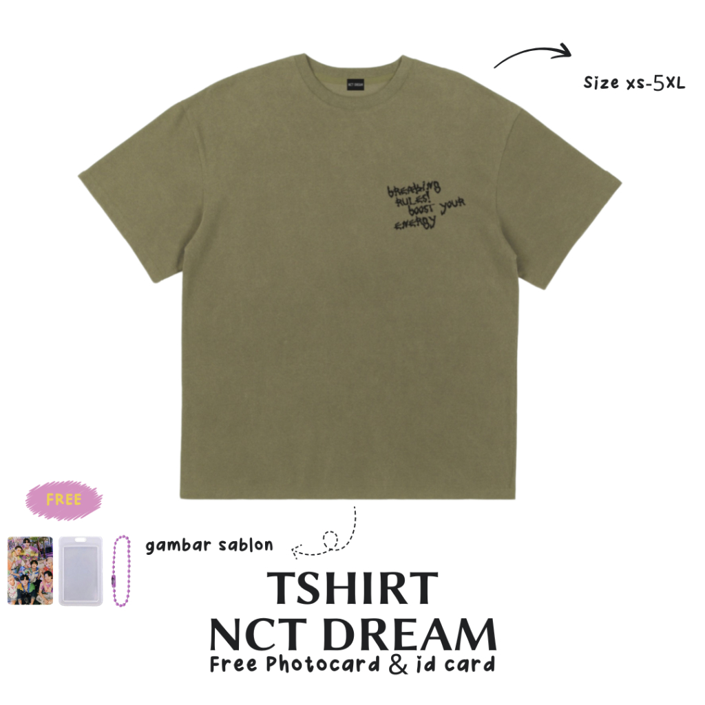 Kaos NCT DREAM - FREE PHOTOCARD - ID CARD - PACKAGING WITH BOX - SIZE XS-5XL | Shopee Malaysia