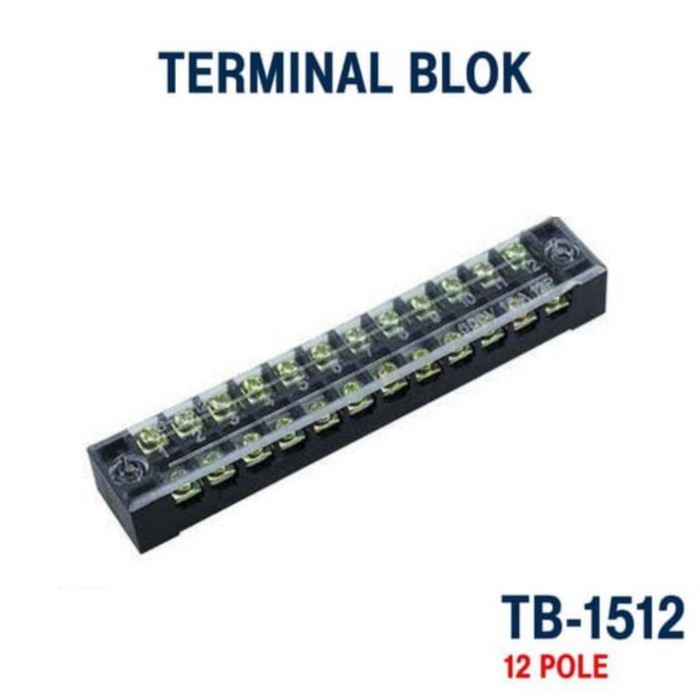 Cable Block Terminal TB-1512 Cable Block 12 Pole 15A | Shopee Malaysia
