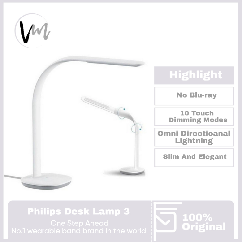 Philips Desk Lamp 3 Intelligent Table LED Table Lamp Smart Touch ...