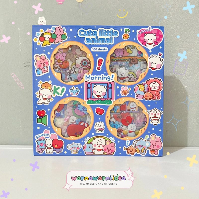 100pcs Waterproof PVC BT21 Stickers - BT21 Cute Stickers | Bt21 Sticker ...