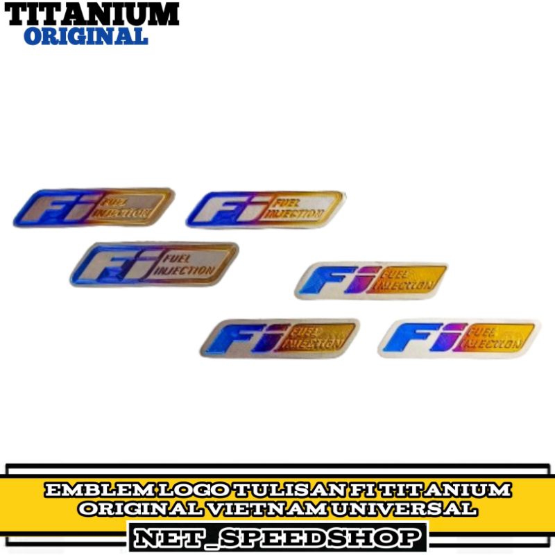 Original Vietnam FI Titanium Logo Emblem | Shopee Malaysia