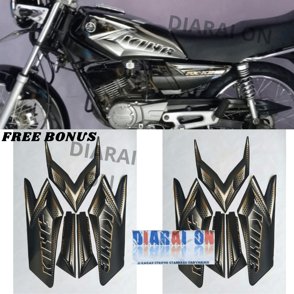 HITAM Striping Sticker Yamaha RX King 2008 Black | Shopee Malaysia