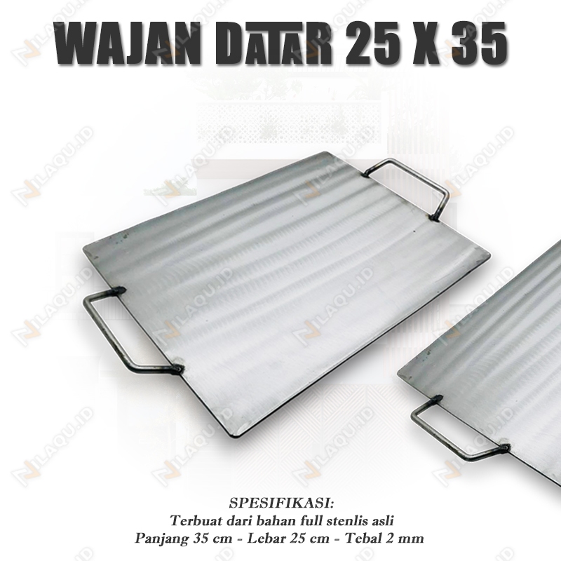 Flat Pan Baking Pan kebab And burger stainless steel 25x35cm | Shopee ...