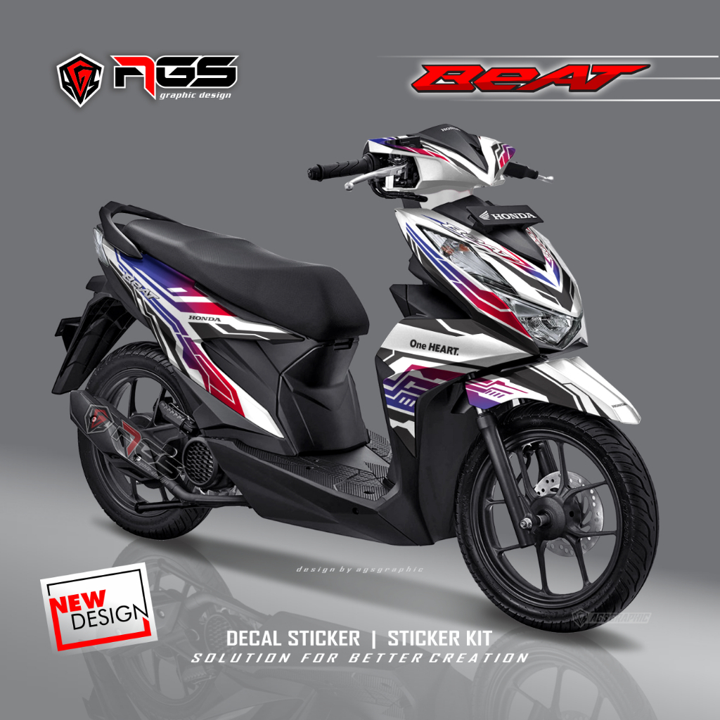 Decal STICKER HONDA BEAT DELUXE/STICKER BEAT TRIBAL TECNO/DECAL FULL ...