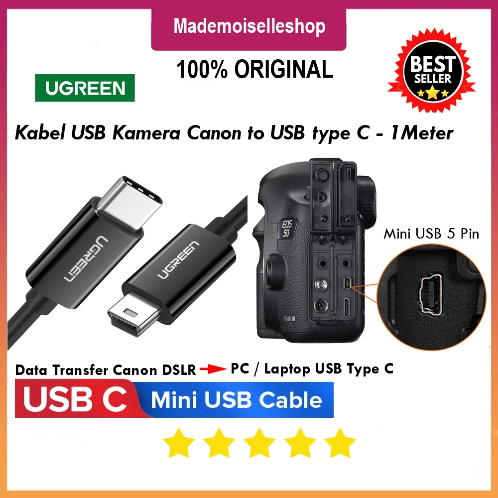 Ugreen USB Cable DSLR Camera Canon 1500D 600D 700D 750D - Gopro Hero 4 ...