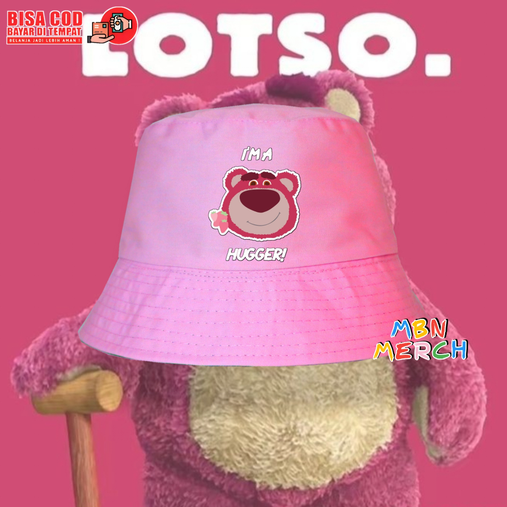 Bucket hat Kids Lotso toy story | Shopee Malaysia