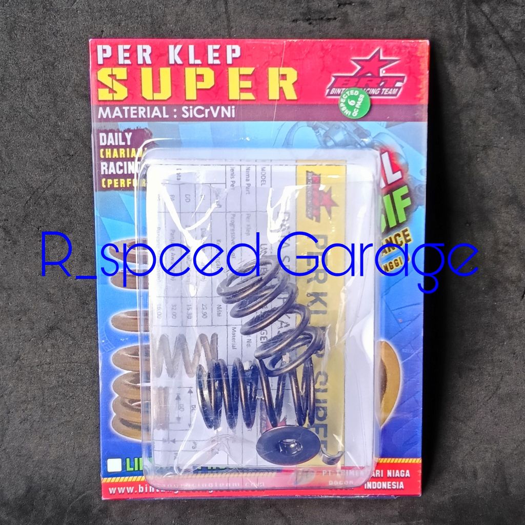 SUPER SPRING VALVE PROGRESSIVE VALVE SPRING BRT U31P UNIVERSAL BEBEK ...