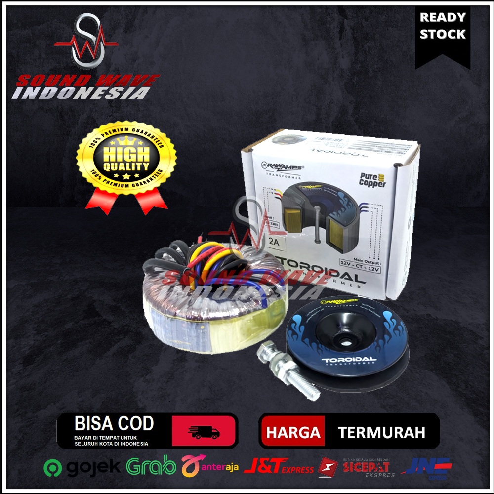 Toroid 2A CT 12V RAWAMPS DONUT TRAFO | Shopee Malaysia