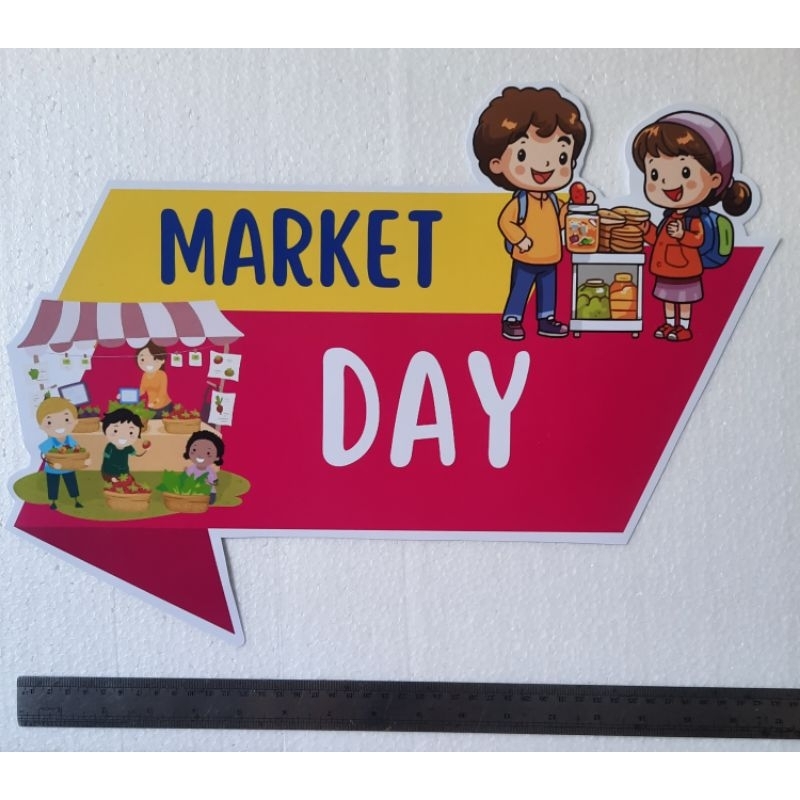 Day Market Banner / Market day board READY, Custom thick Styrofoam ...