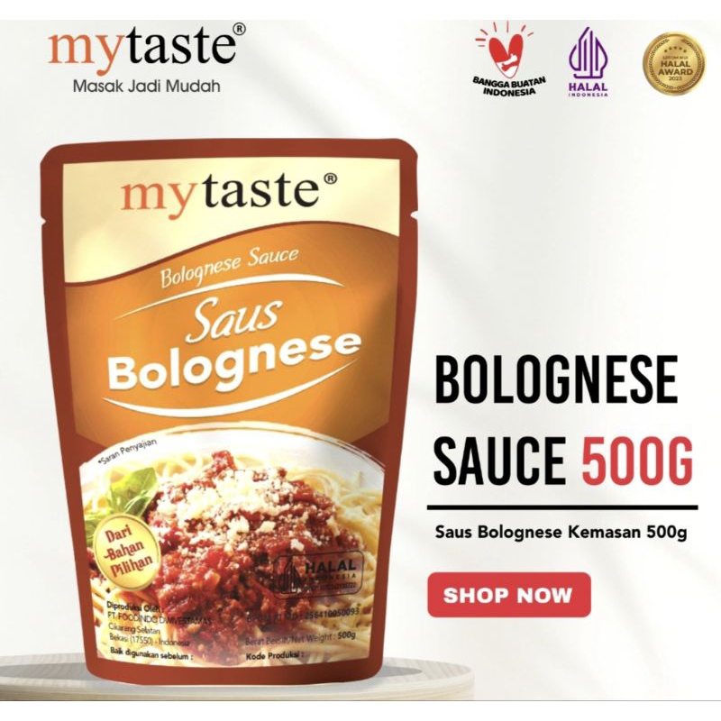 My Taste Bolognaise Sauce 500 Grams | Shopee Malaysia