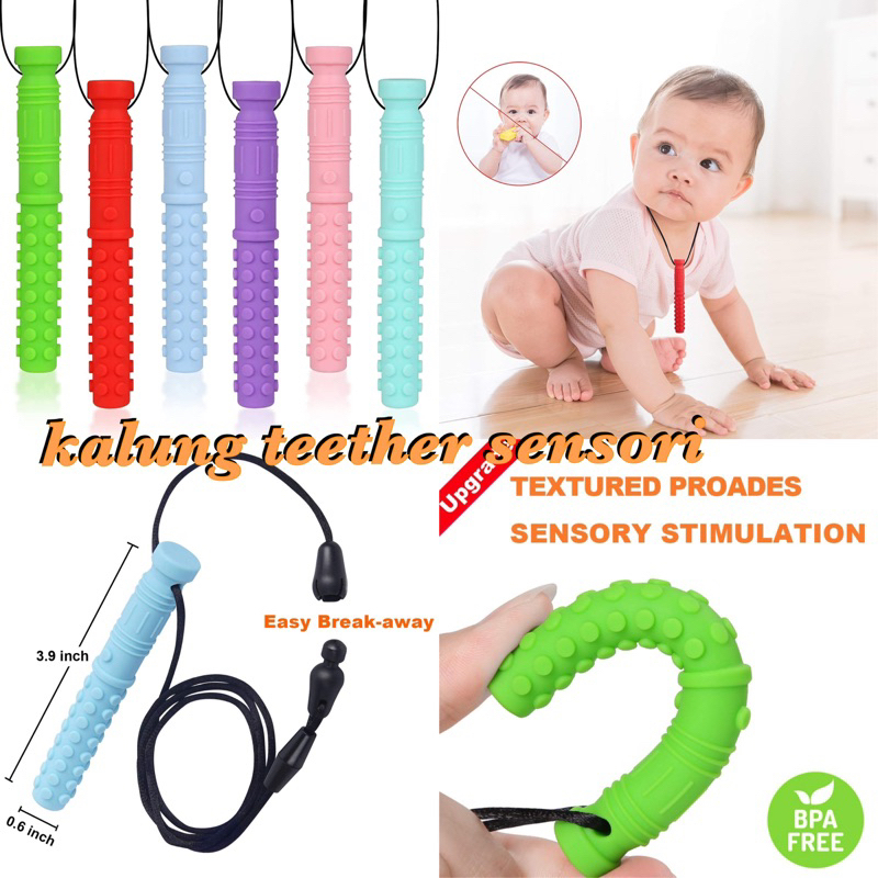Silicone Necklace Autism Chew Oral Motor Chewy Necklace Sensory for ...