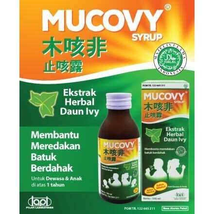 Vita84 MUCOVY SYRUP/SYRUP 100ml IVY Leaf HERBAL Extract Helps Relieve ...