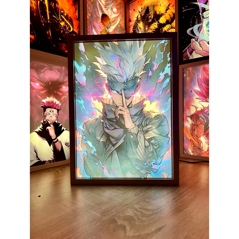Gojo Satoru Light Painting 3D Painting Glow | Shopee Malaysia