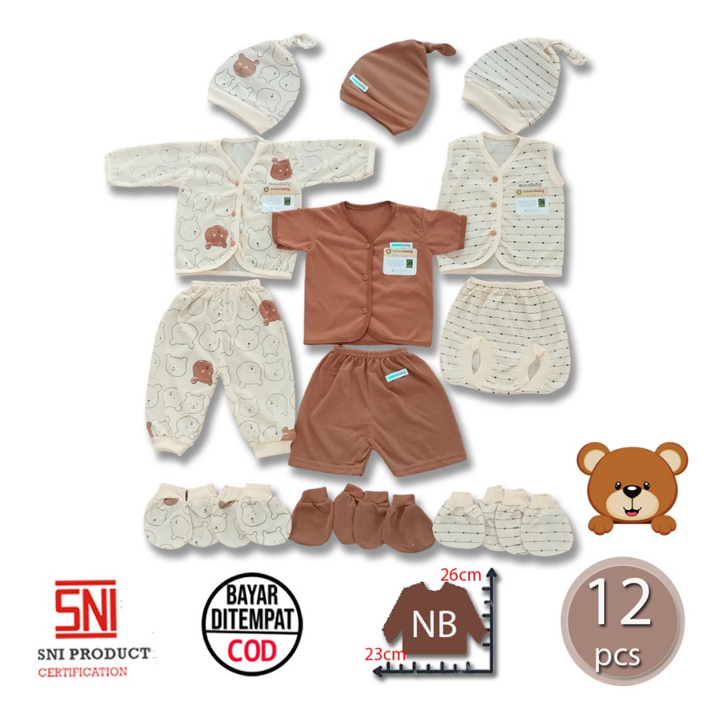 Ummababyshop 12 PCS Newborn baby Supplies baby Girl Boy Clothes Birth ...