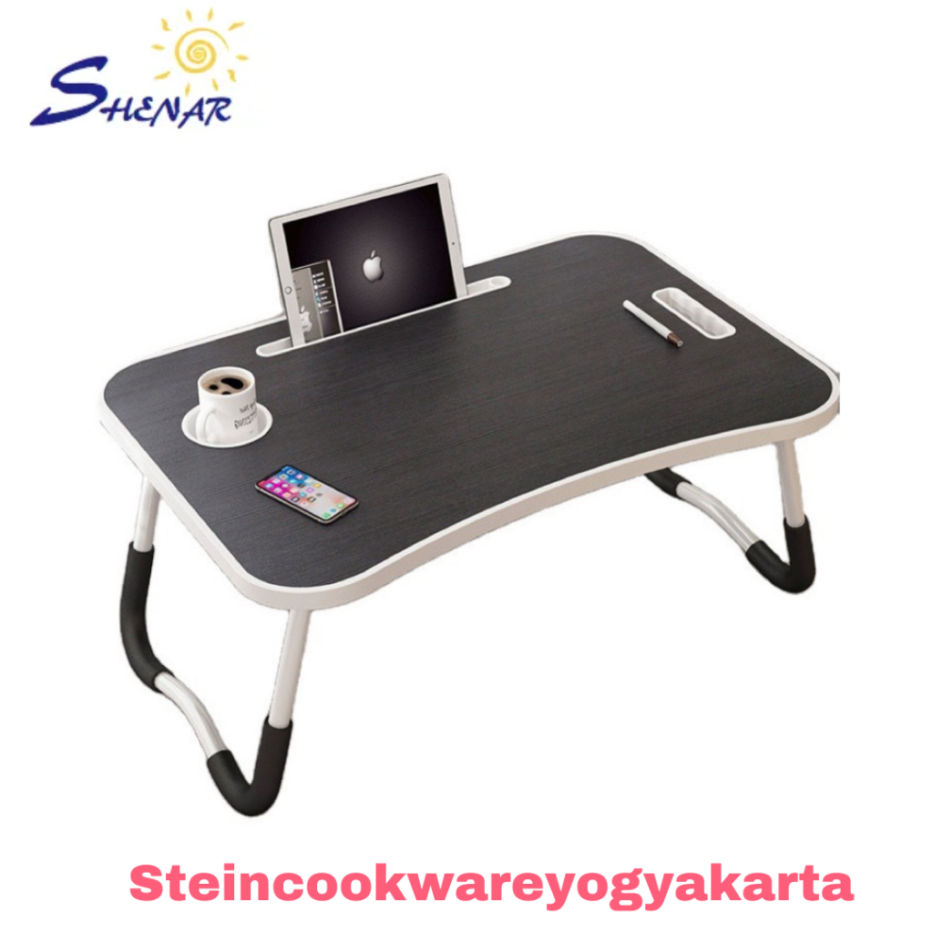 KAYU Plain Folding Table/LAPTOP Study Table ANTI SLIP MDF Sturdy Wood ...