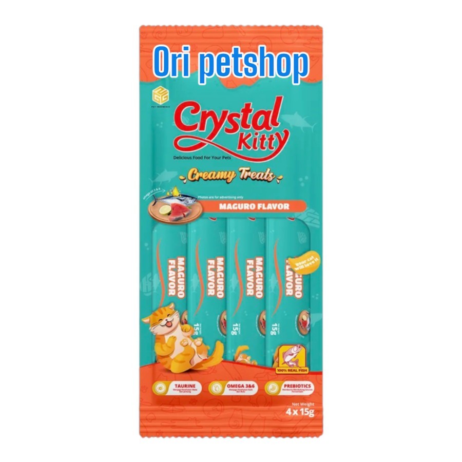Crystal KITTY Creamy Cat Snack 60g - Maguro Flavor | Shopee Malaysia
