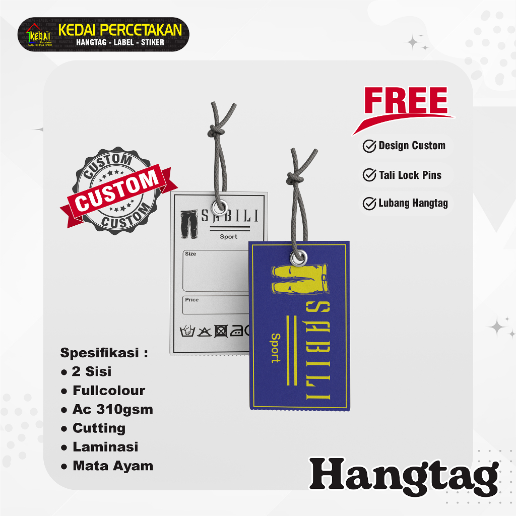 Hantag accessories handtag Souvenir hangtag Custom hentek thank you ...