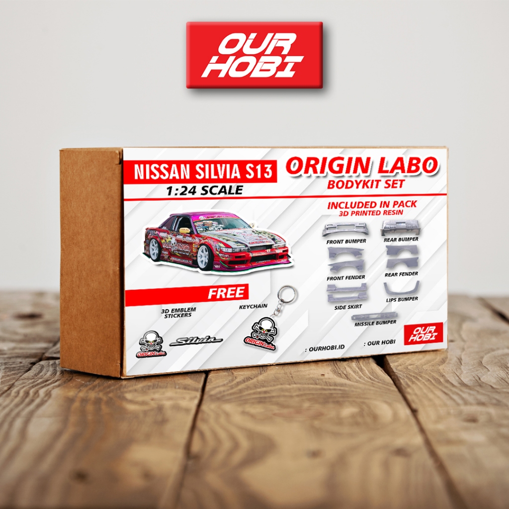 Widebody Bodykit Nissan S13 Origin Labo Aoshima Tamiya Fujimi 1/24 ...