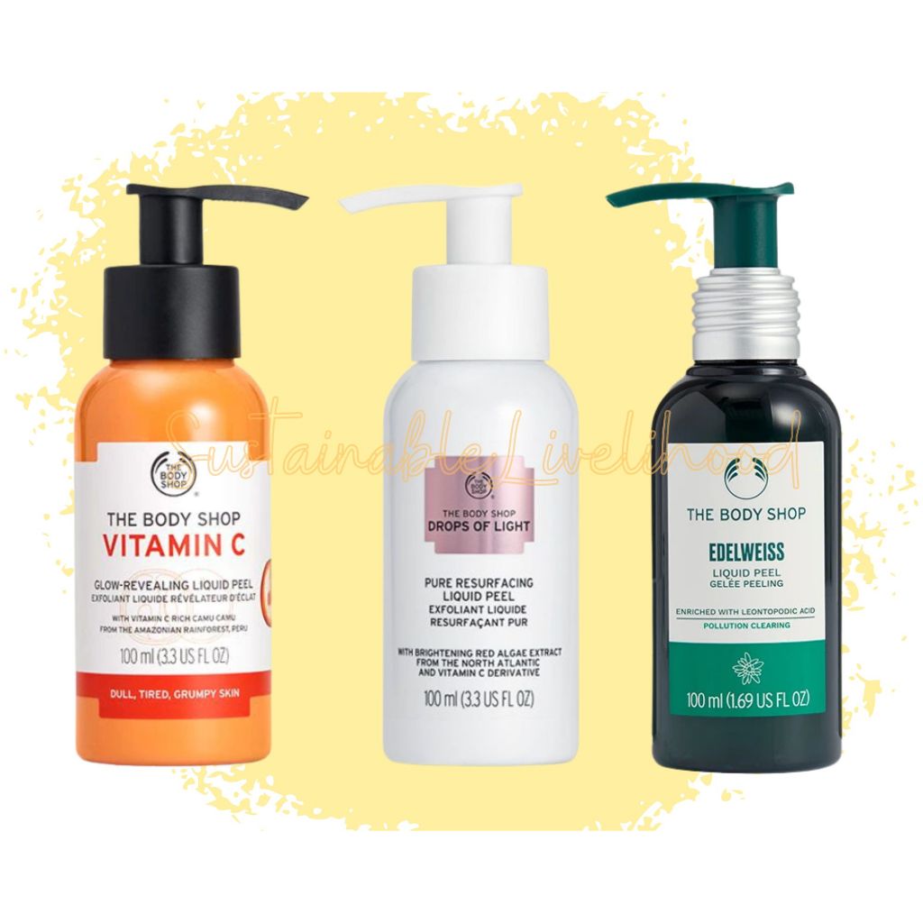 [ORIGINAL] Tbs The Body Shop Liquid Peel 100ml, Vitamin C, Drops of ...