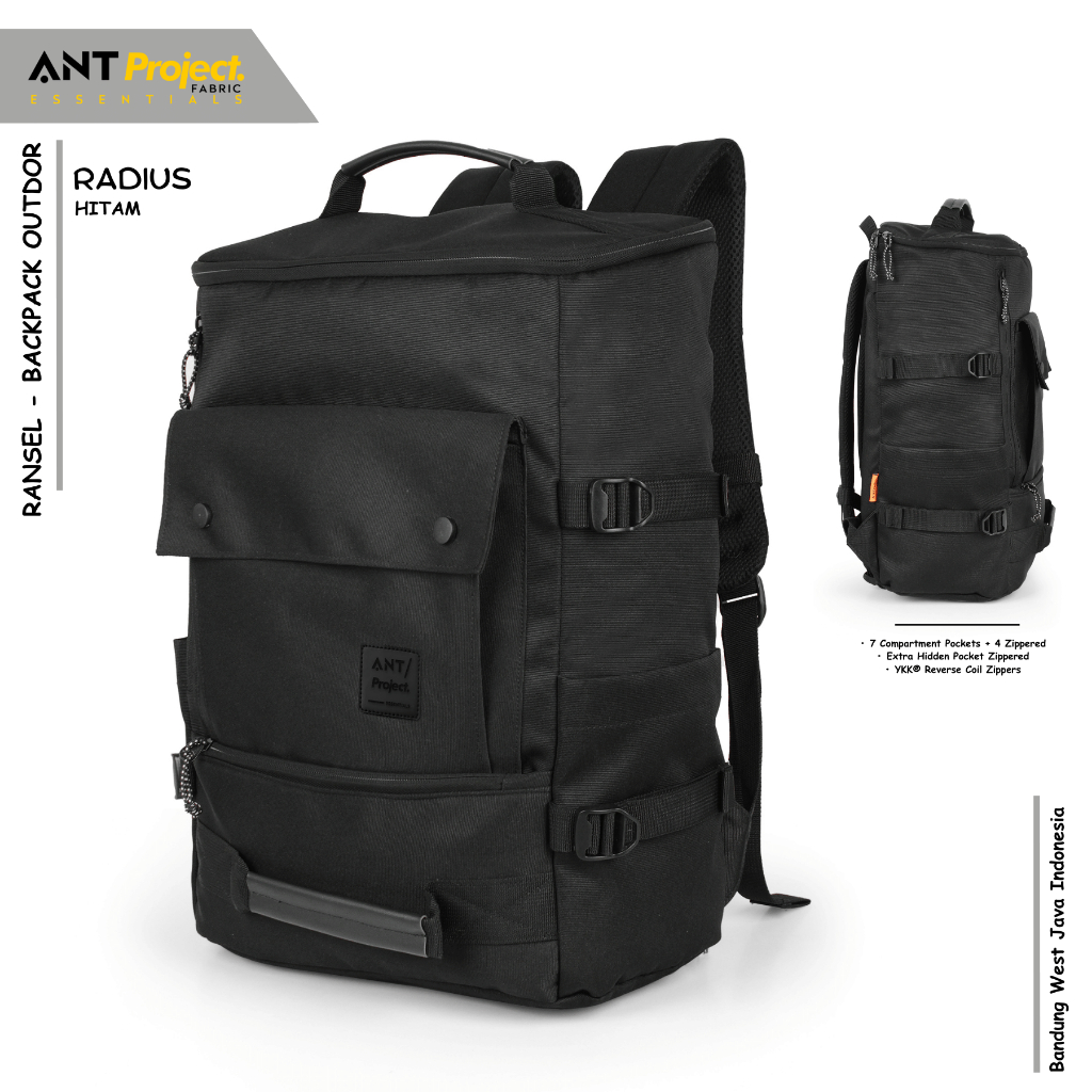 ANT PROJECT - RADIUS Outdor Men's Backpack - Men's Casual Laptop Slot ...