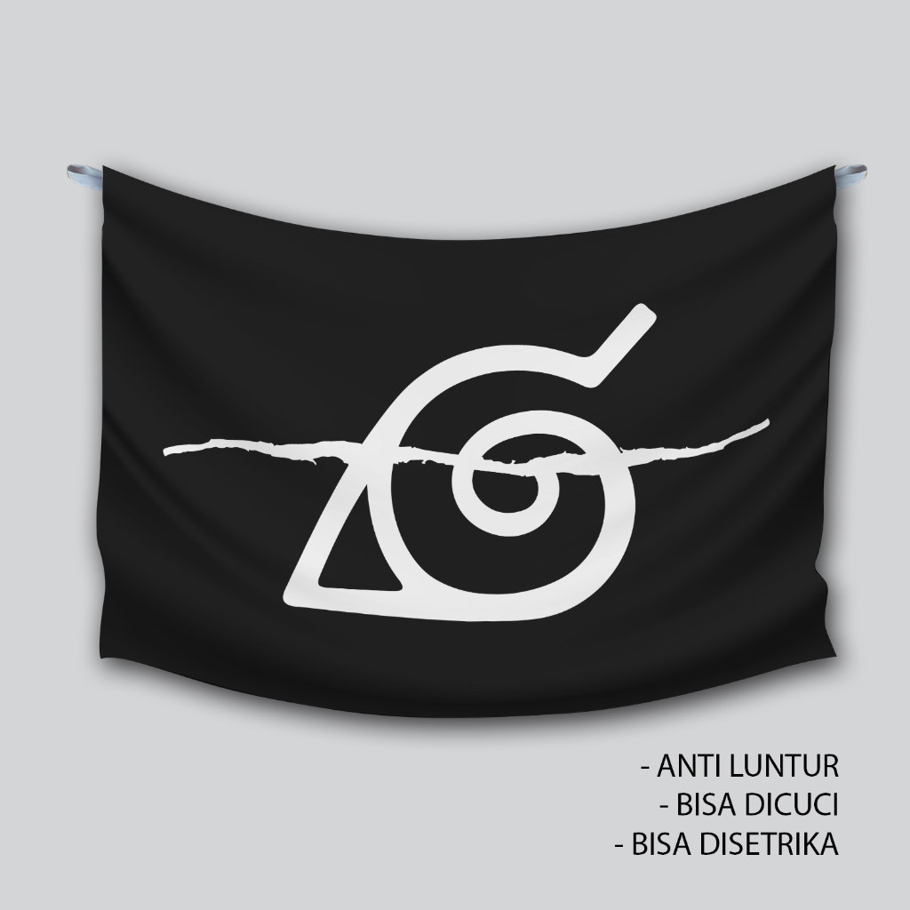 ANIME NARUTO COUNTRY LOGO FLAG FABRIC POSTER | Shopee Malaysia