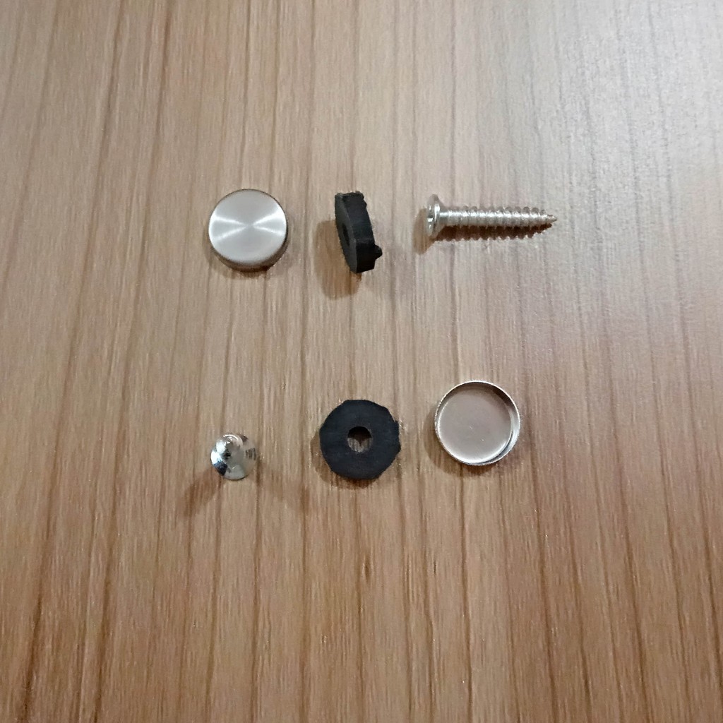 18 Mm Stainless Glass Screw Mirror Screw Stenlis Glass Bolt Screw ...