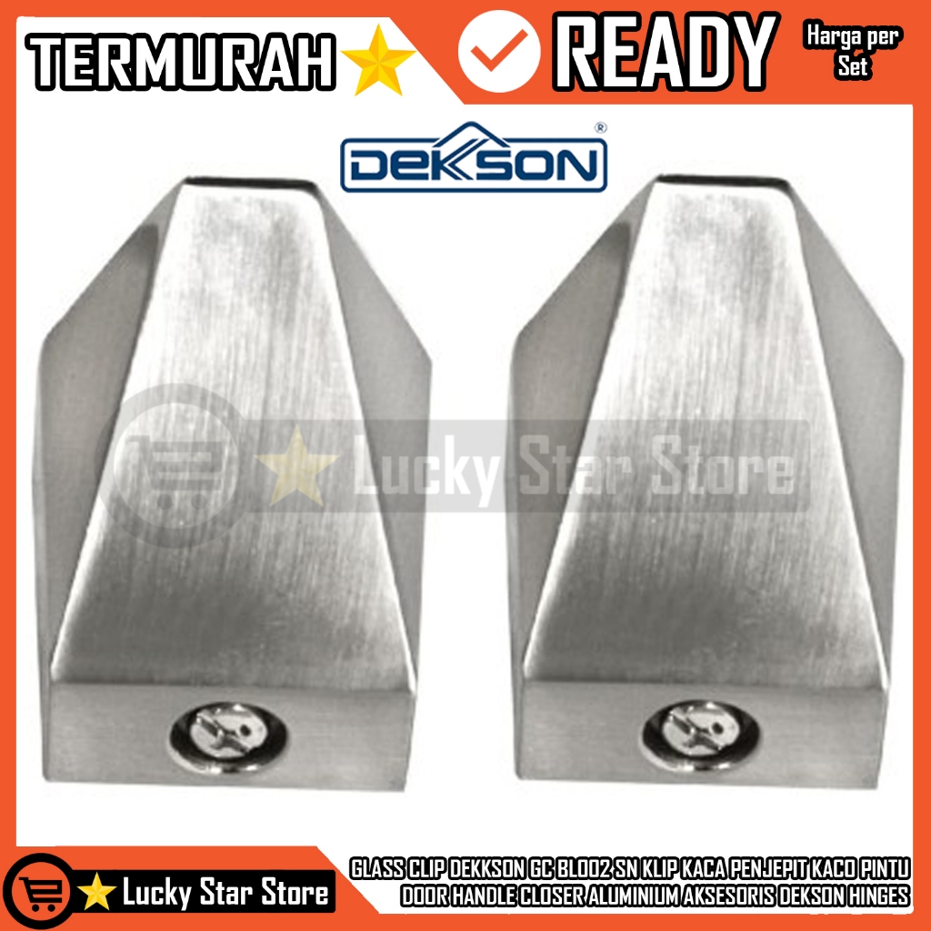 SIKU GLASS CLIP DEKKSON GC BL002 SN GLASS CLIP DOOR HANDLE CLOSER ...