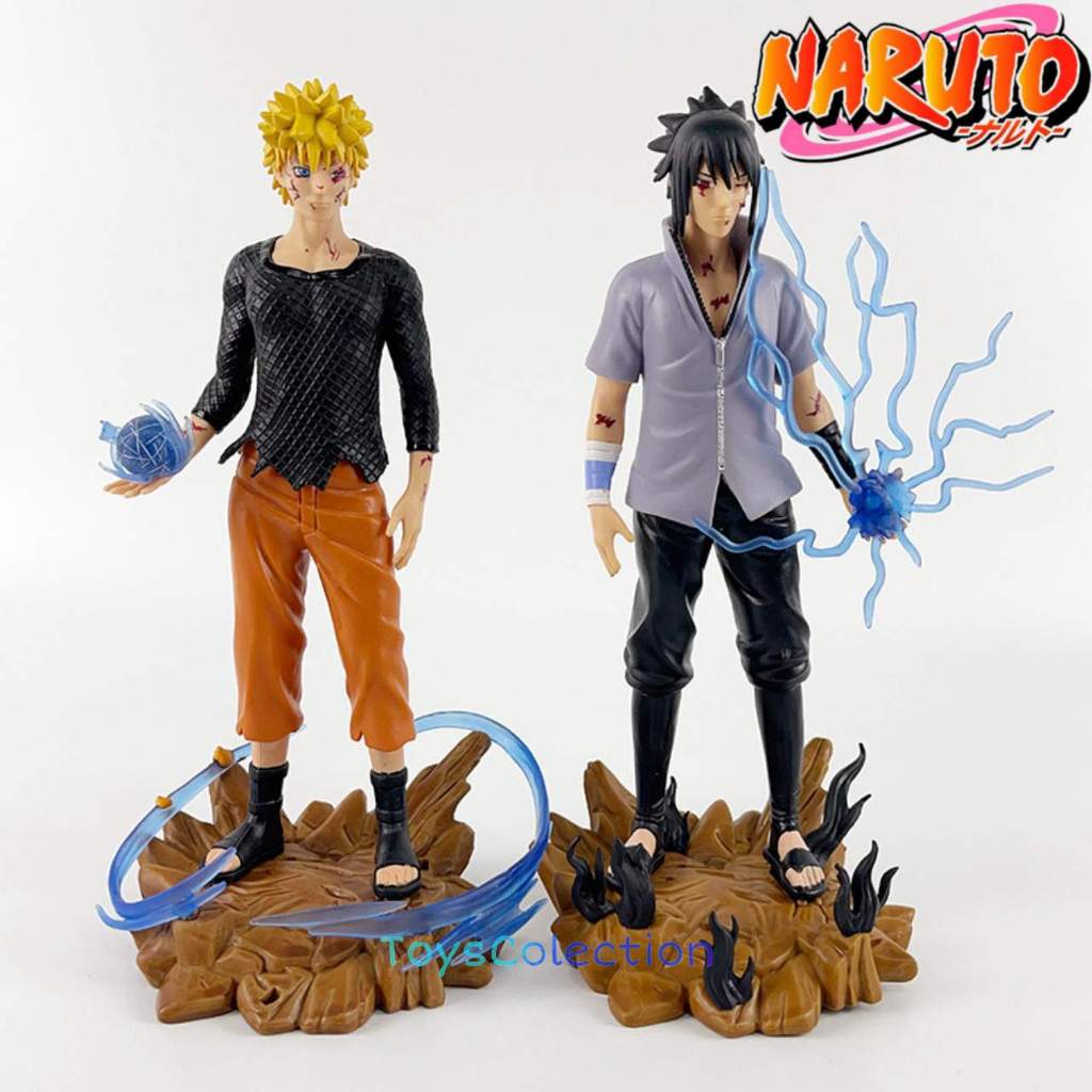 Action FIGURE NARUTO VS SASUKE RASENGAN AURA STONE TOPPER CAKE Toy ...