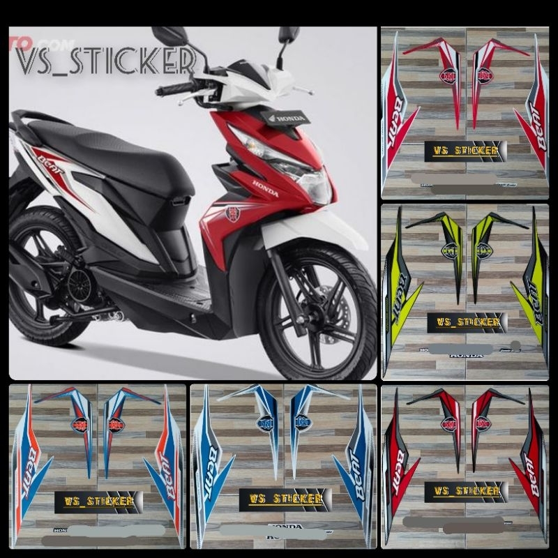 MERAH PUTIH HITAM Striping STICKER LIST BODY STANDARD MOTORCYCLE HONDA ...