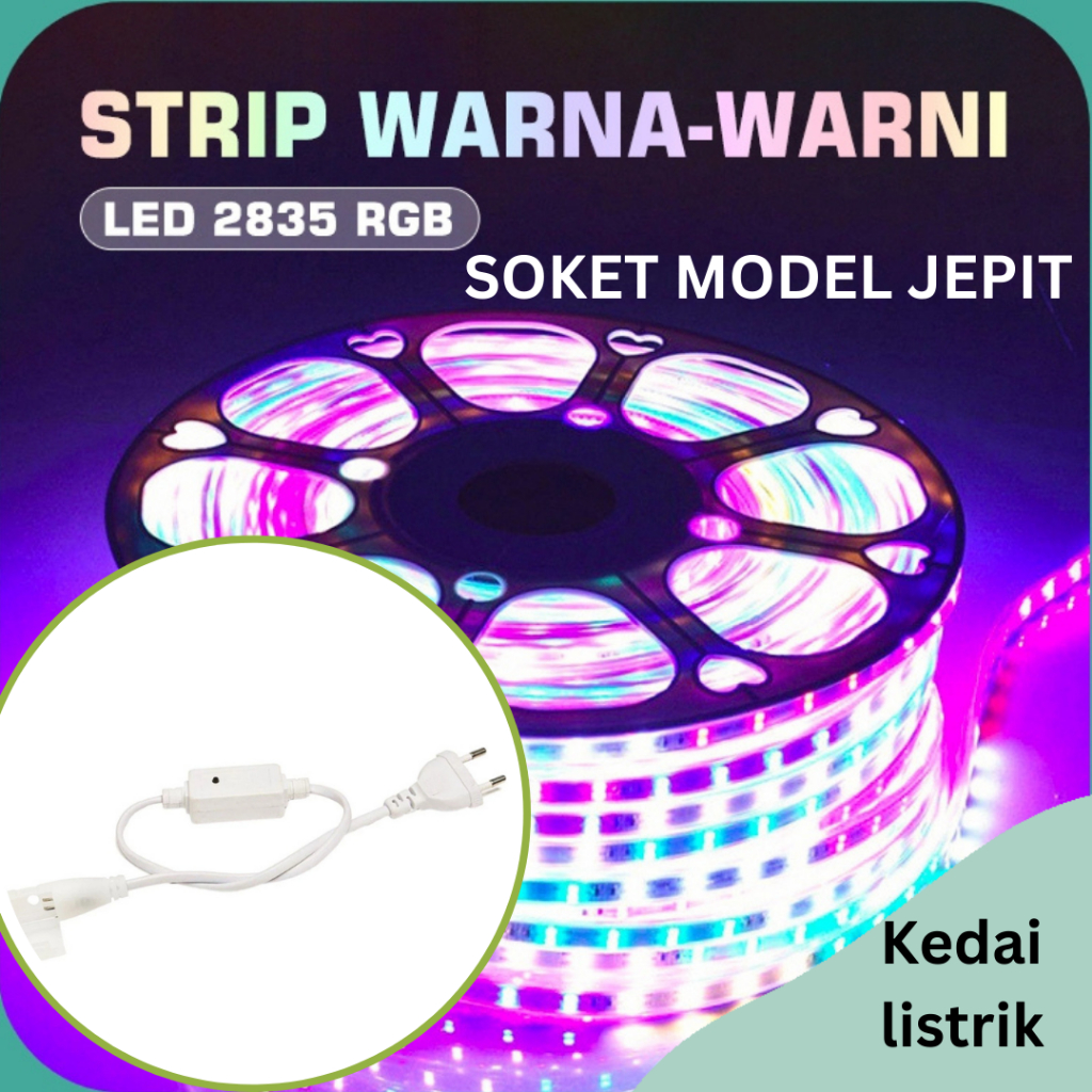 Rgb clip style led strip Light Socket / led strip connector | Shopee ...