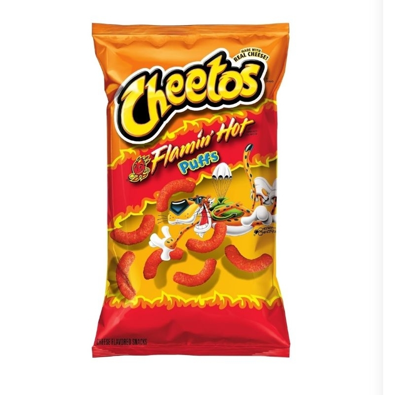 Cheetos Cheese Paws Flamin' Hot Puffs Rare Crunchy Cheddar Jalapeno ...