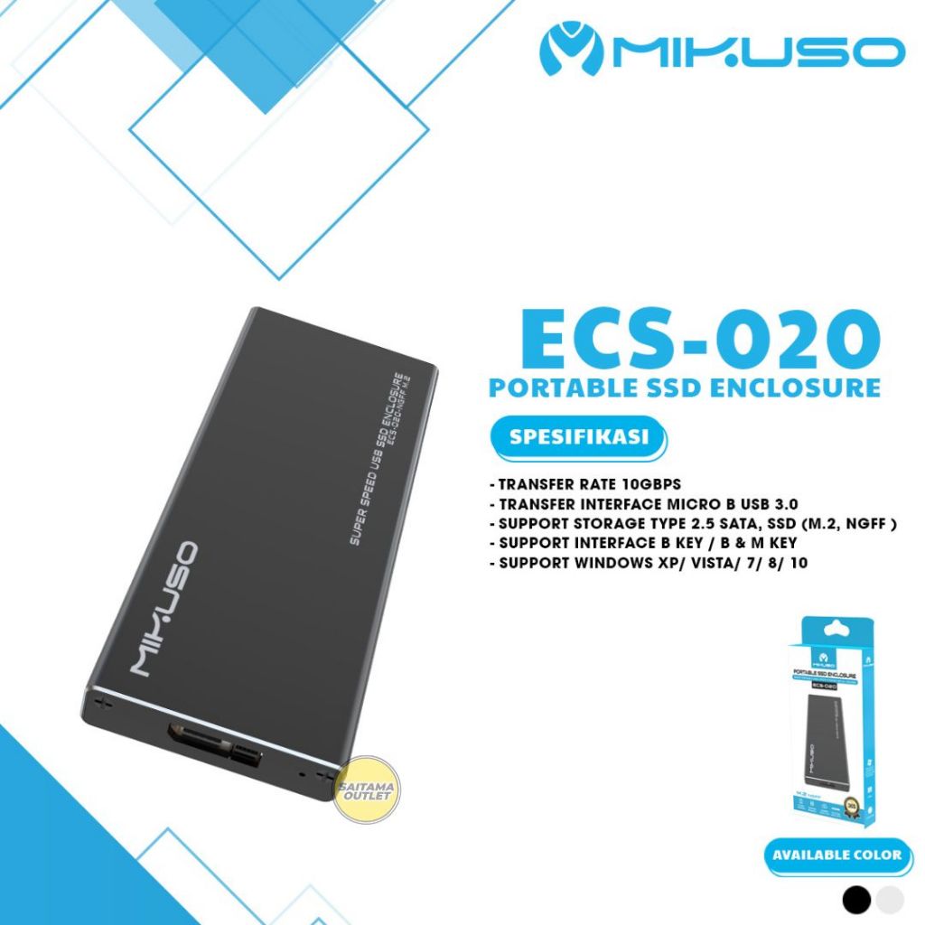 Casing SSD ECS 020 External Portable SSD M.2 Enclosure transfer rate ...