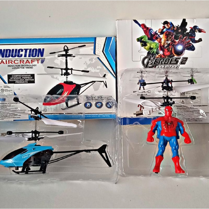 Spiderman helicopter drone pokemon mickey mouse / viral toy / hand ...