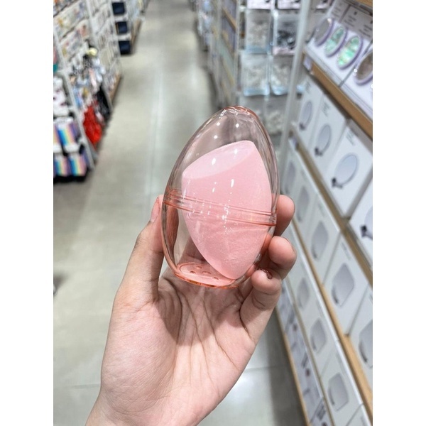 Miniso MT4219 Makeup Sponge/Makeup Sponge with Travel Case (Slanted ...