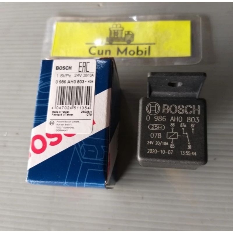 Bosch Relay 24V 24V 10A 20A 87A Leg 5 for breaker | Shopee Malaysia