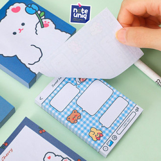 Stiky Note Blue Bear (80 Sheets) | Character Paste Paper | Stiky Note ...