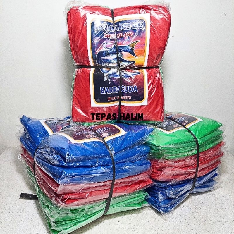 Plastic Raincoat Suit Pants Thick HDPE Baracuda Brand 1 Dozen | Shopee ...