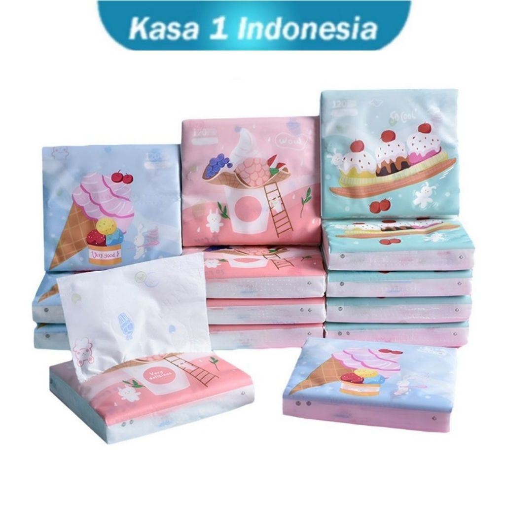 Children's Character Tissue contains 120 Sheets / Disposable School ...
